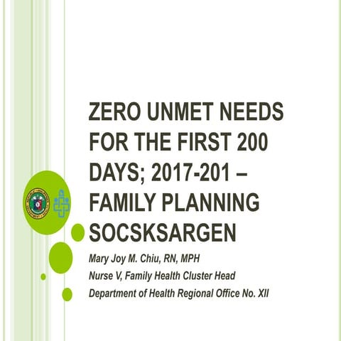 Zero Unmet Needs PPT.pptx