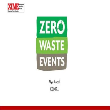 Zero waste event | PPT