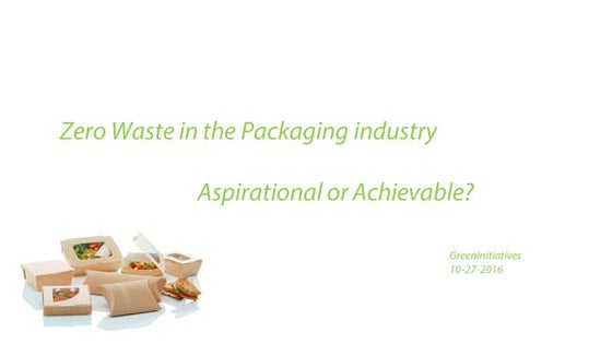Reducing Packaging Waste | PDF