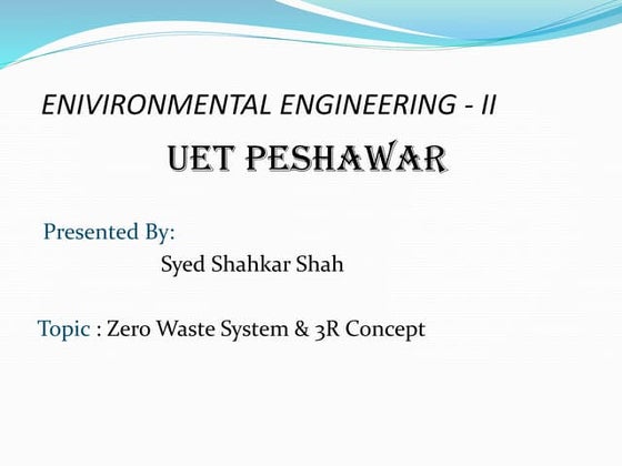 ZERO WASTE CONCEPT | PPTX