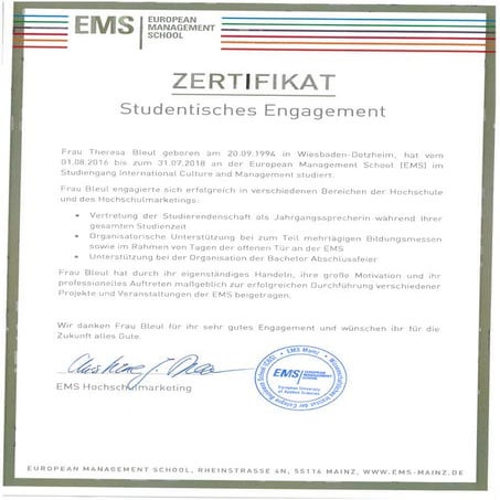 Certificate Student Engagement | PDF