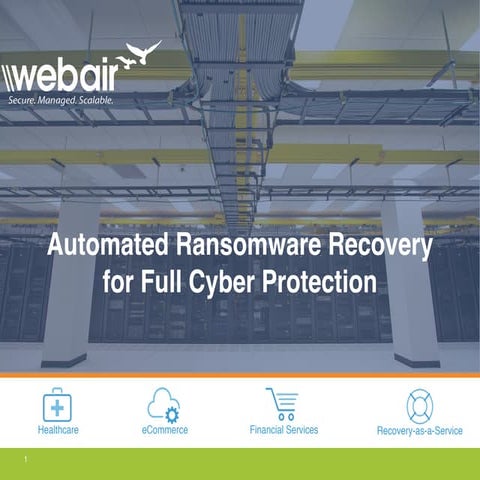 Automated Ransomware Recovery for Full Cyber Protection | PPT