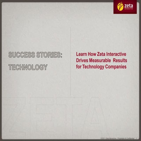 Zeta interactive technology 2011 | PPT