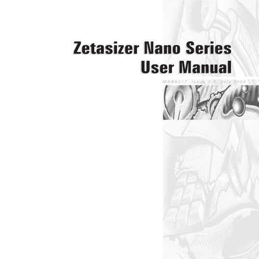 Zetasizer manual | PDF