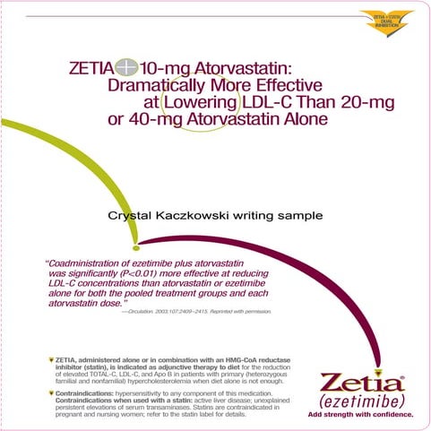 Zetia Reprint Holder Atorvastatin Corbett Work Sample Crystal ...
