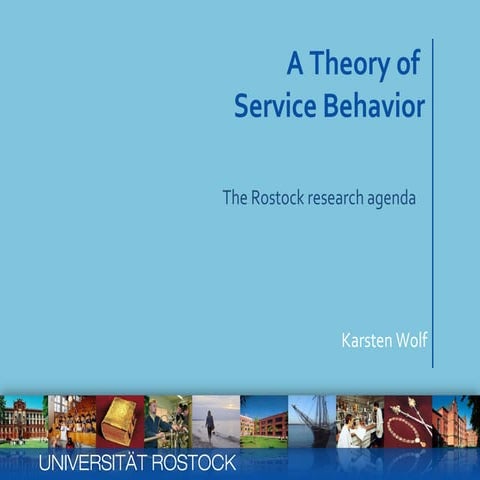 A Theory of Service Behavior | PPT