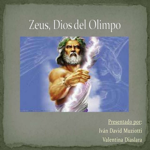 Zeus, dios del olimpo | PPTX