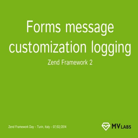 Error Reporting In Zf2 Form Messages Custom Error Pages Logging Ppt 4258