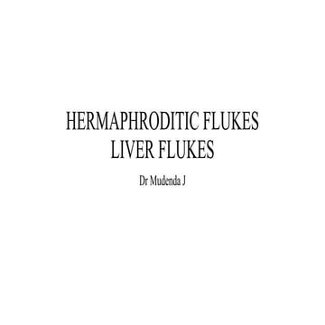 Liver flukes F. hepatica F. gigantica | PPTX