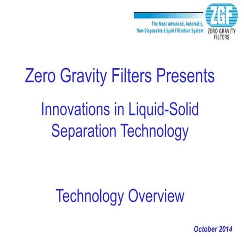 Zero Gravity Filters Corporate Presentation | PPTX