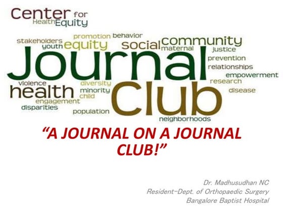 How to present a journal club | PPT