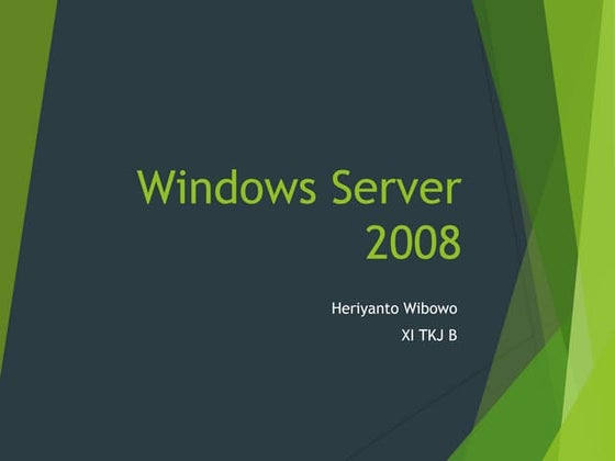 Analisis kebutuhan windows server | PDF