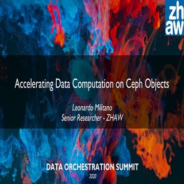 Accelerating Data Computation on Ceph Objects using Alluxio | PPT