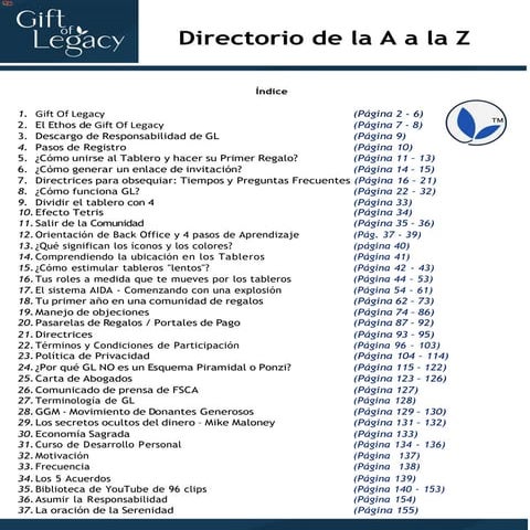 Gift of Legacy Blog | Documento de presentación | PDF
