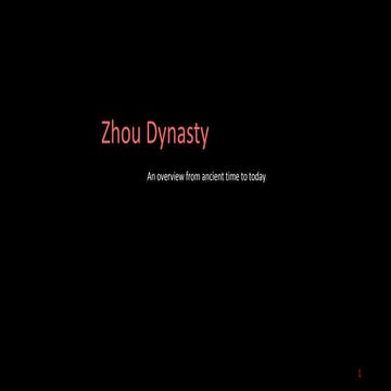 Zhou dynasty | PPTX