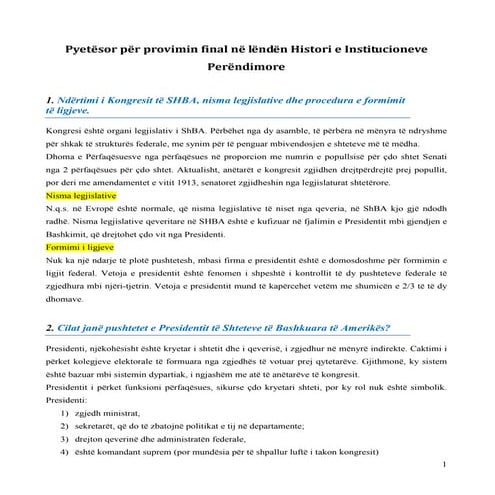 Zhvillimi i pyetësori për provimin final | PDF