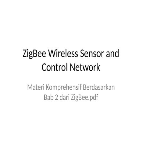 ZigBee_Comprehensive_Presentation and implementaiton | PPT