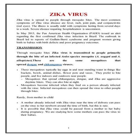 Zika virus | DOCX