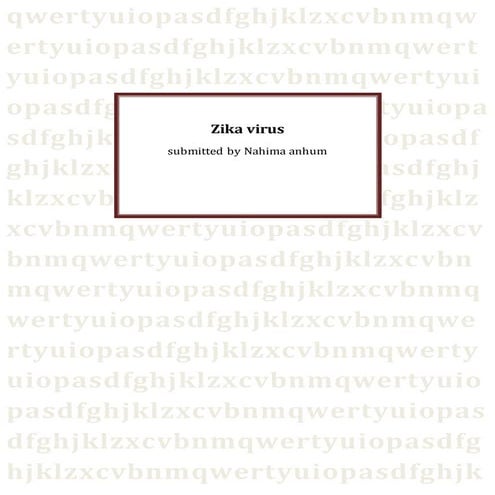 Zika virus | DOCX