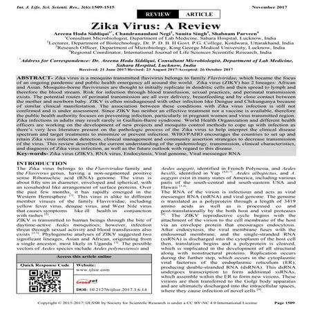 Zika Virus: A Review | PDF