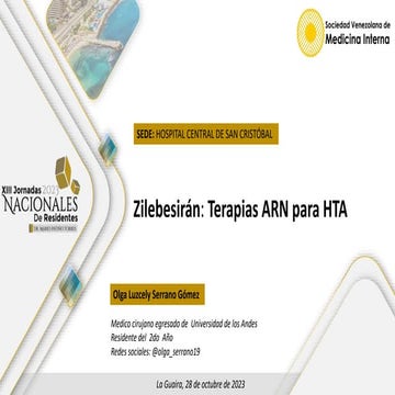 zilbesiran terapia ARN, DIAPOSISITIVAS OLGA SERRANO.pptx