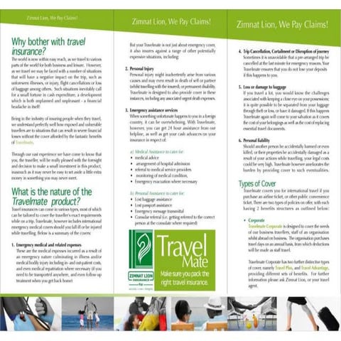 Zimnat lion travelmate brochure | PPTX
