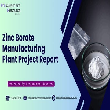 Zinc Borate Manufacturing Plant Project Report | PDF