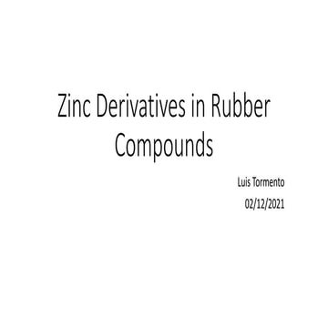 Zinc oxide in rubber compounds | PPTX