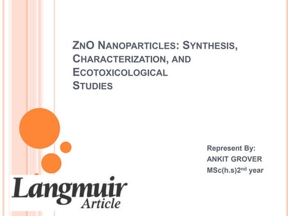 Nanoparticles ppt | PPT