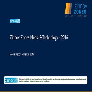 Zinnov Zones - Media & Technology 2016 | PDF
