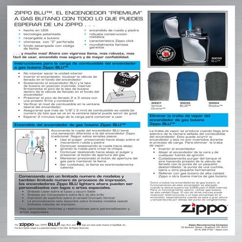 Zippo BLU | PDF