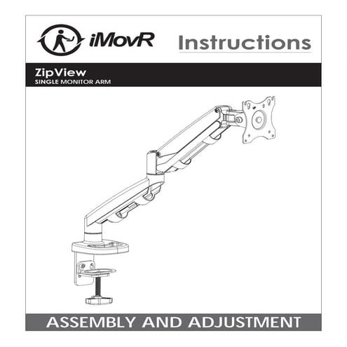 ZipView Single Monitor Arm - Assembly | PDF