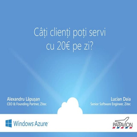 Zitec Studiu de caz paravion | PPT