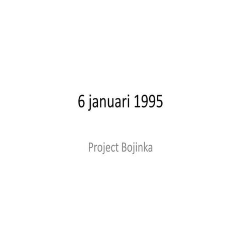 Project Bojinka | PPTX