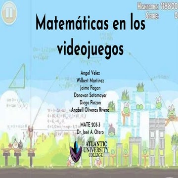 Matematicas en los videojuegos | PPTX