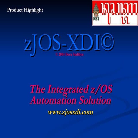 zJOS - Mainframe Automation Solution | PPT