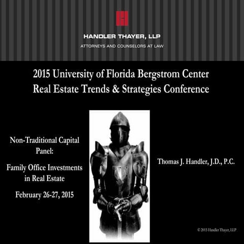 Family Office Investments in Real Estate | Tom Handler | PPT