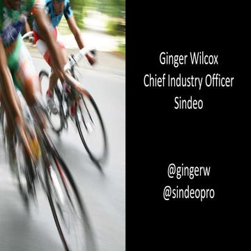 Power of the Peloton - Building Your "Pack" to Accelerate Performance ...