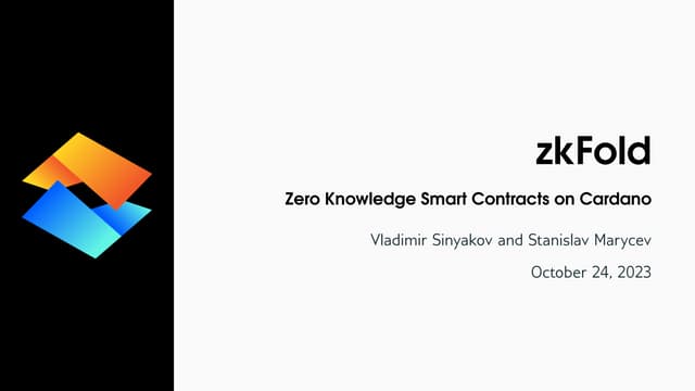 zkFold - Zero Knowledge Smart Contracts on Cardano | PDF zkFold - Zero Knowledge Smart Contracts on Cardano | PDF