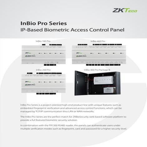 Zkteco Inbio 260 Pro Bangladesh Inbio 460 Pro Bangladesh Pdf