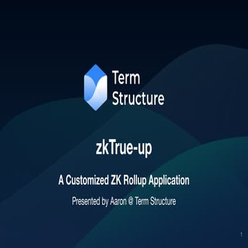 zkTrue-up: A Customized ZK Rollup Application | PDF