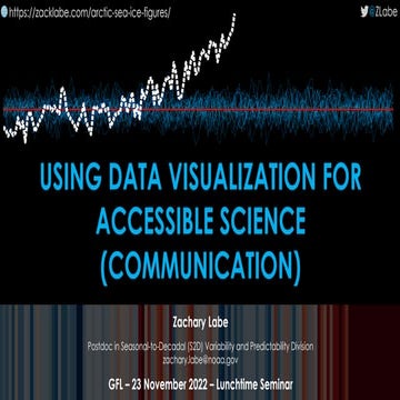 Using data visualization for accessible science (communication) | PPT