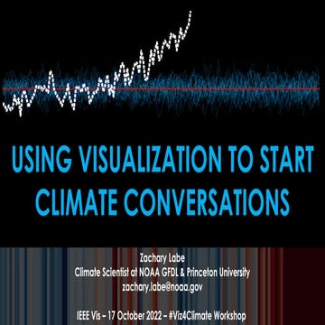 Using visualization to start climate conversations | PPT