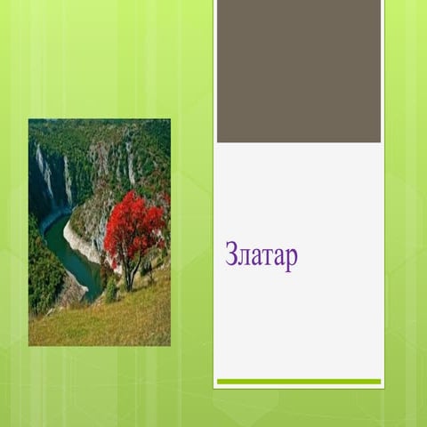 Lepte planine Zlatar u jugozapadnoj Srbiji | PPT