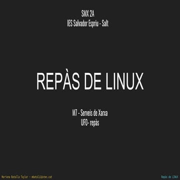Repàs de linux | PPT