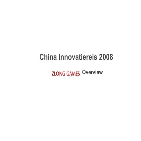 Zlong Games | PPT