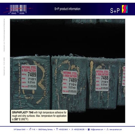 S+P heat resistant Billet label | PDF