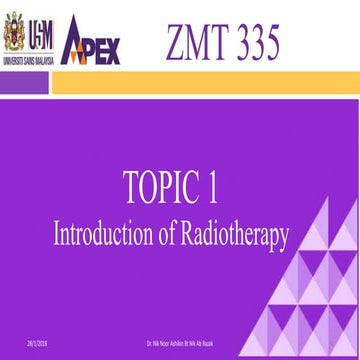 introduction of Radiotherapy | PPTX