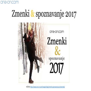Zmenki & Spoznavanje med Slovenci 2017 | PPT