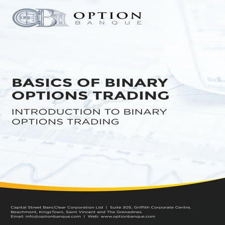 INTRODUCTION TO BINARY OPTIONS TRADING | PDF